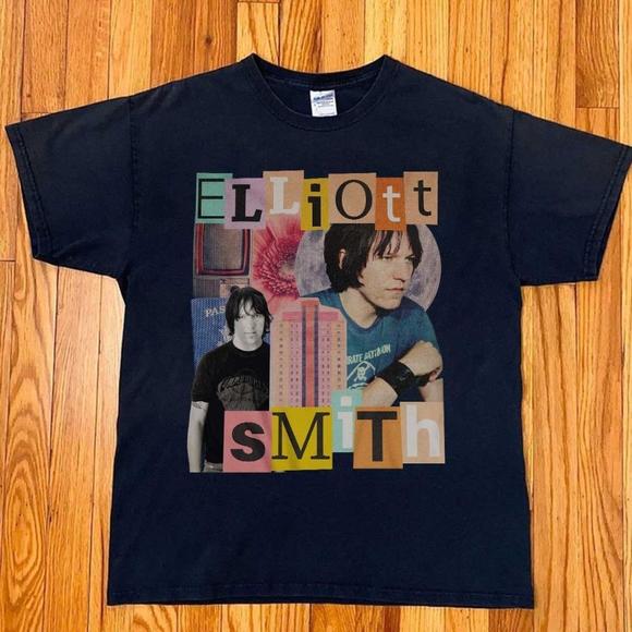 Ayah_Sall | Shirts | Elliott Smith Unisex Black Hip Hop Graphics Shirt ...